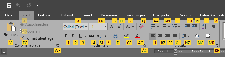 Microsoft Word – Tastenkombinationen - IT-Guide