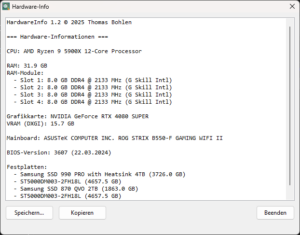 HardwareInfo – Kompaktes Systemanalyse-Tool (Freeware) - IT-Guide